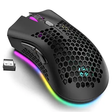 M600 WIRELESS MOUSE - 7 BUTTONS & LED LIGHT - BLACK