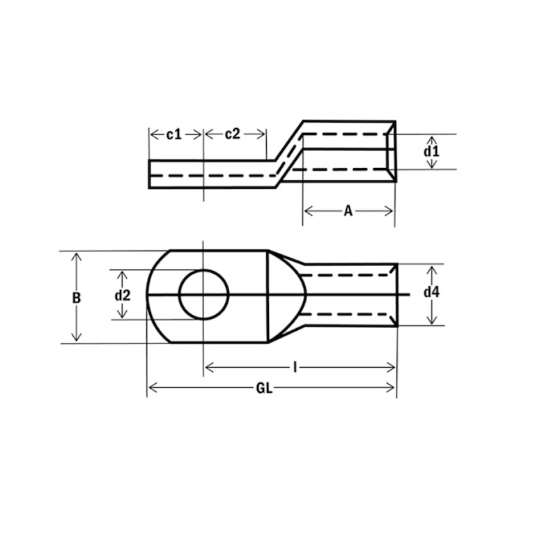 Haupa Papučice cevaste neizolovane 120-16, H2900100