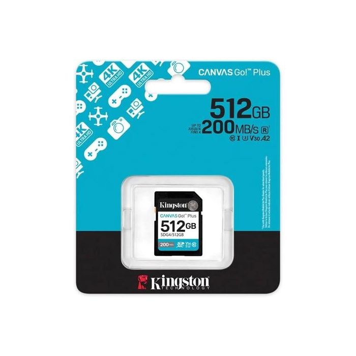 Micro SD Card 512GB Kingston SDG4/512GB class 10 200Mbs/160Mbs
