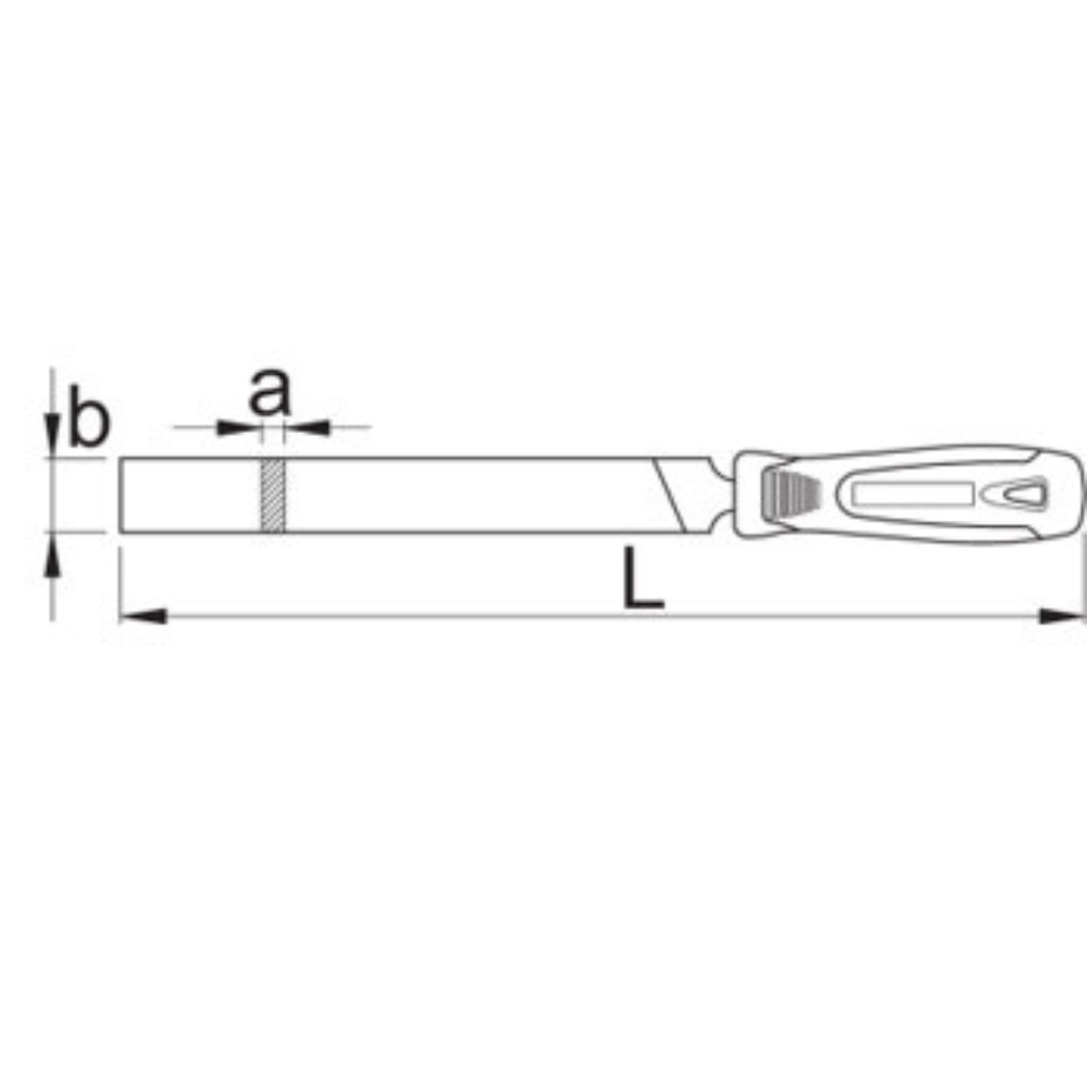 Unior – Turpija poluokrugla sa drškom – fina 250 – 613009