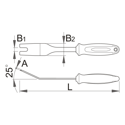 Unior Alat za skidanje čepova na tapacirungu 230mm – 1940/2BI, 619267