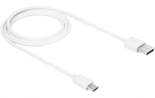 Gembird CCP-USB2-AMCM-1M** USB 2.0 AM to Type-C cable (AM/CM), QC3.0, 1m WHITE (84)