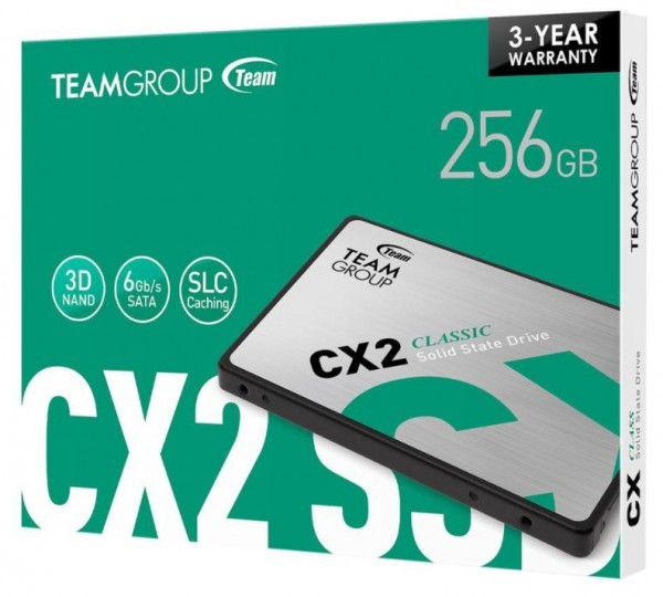 TeamGroup 2.5\'' 256GB SSD SATA3 CX2 7mm 520/430 MB/s T253X6256G0C101