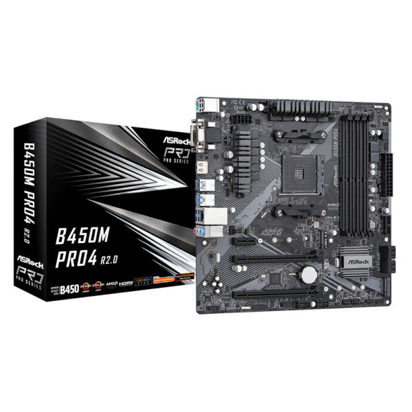 ASRock MB AM4 B450M PRO4 R2.0