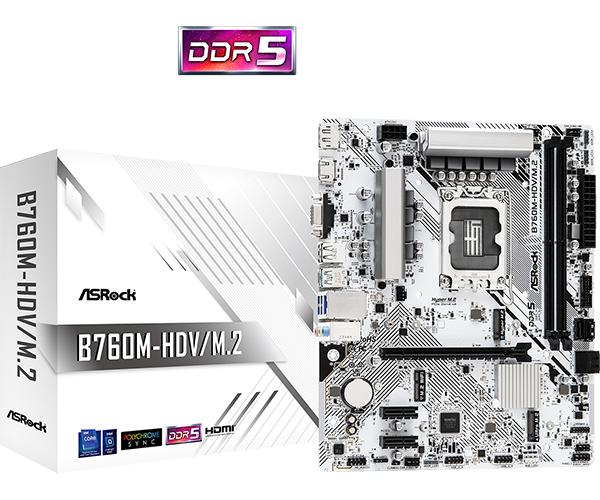 ASRock MB s1700 B760M-HDVM.2 D5