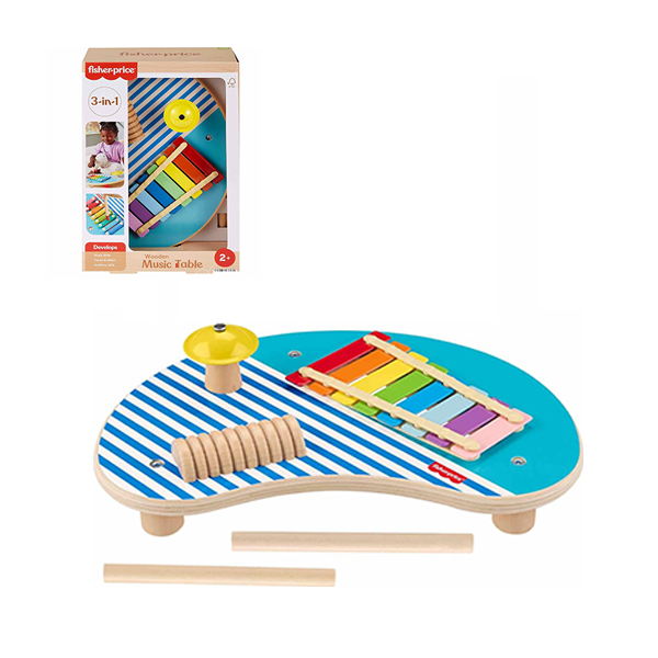 Drveni muzički sto 3u1 Fisher Price 58386