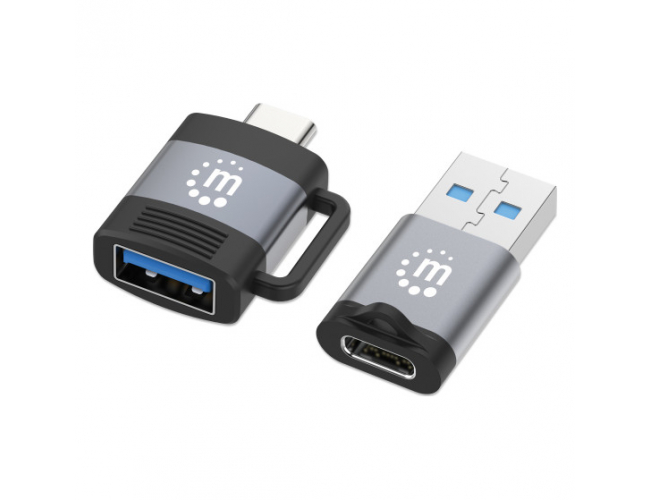Manhattan (356329) USB A (muški) na USB C (ženki) set 2 adapter