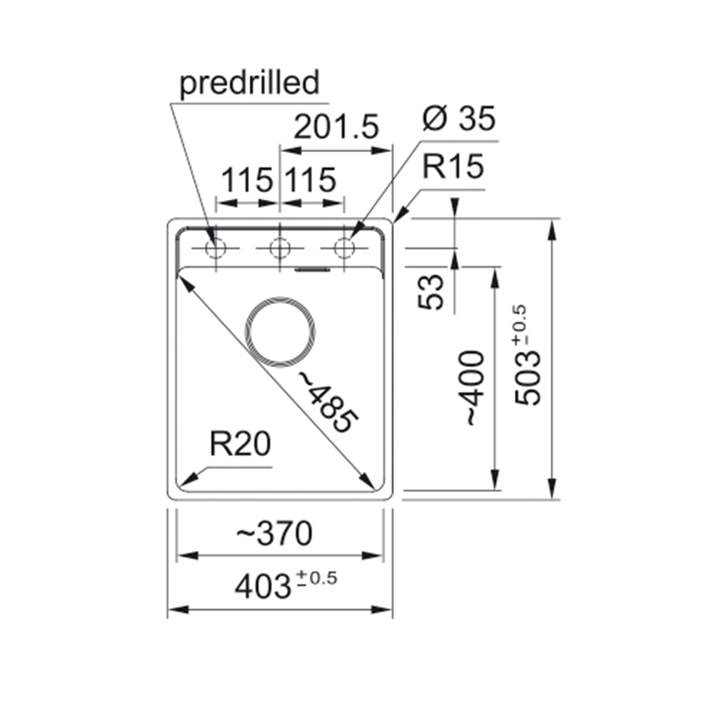 Franke sudopera MRG 110-37 TL A 125.0683.238