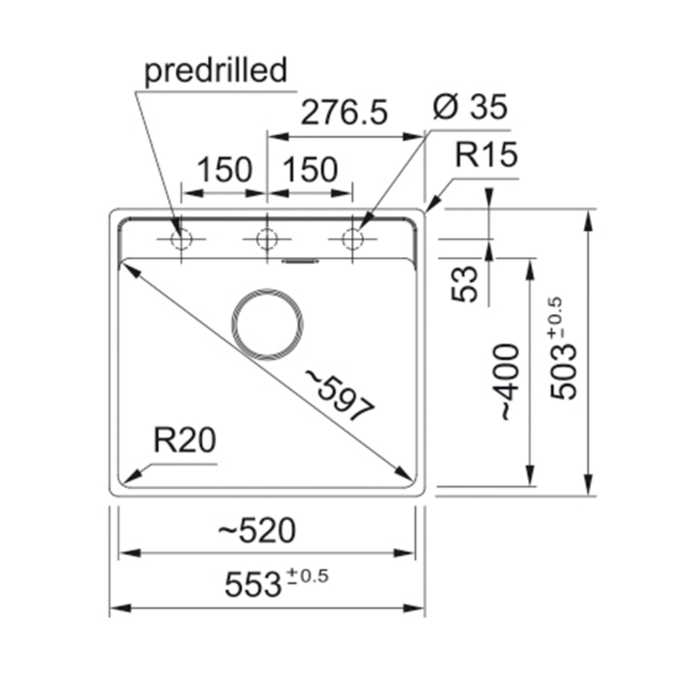 Franke sudopera MRG 110-52 TL A 125.0683.240