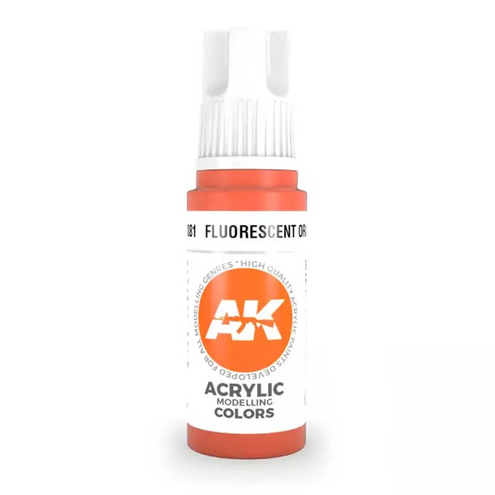 3GEN Acrylic Fluorescent Orange 17ml