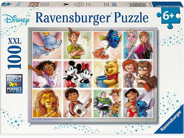Puzzle slagalice za decu 100XXL delova Dizni Junaci Ravensburger 12004118