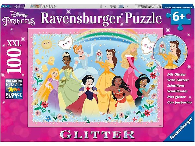 Puzzle slagalice Glitter 100XXL delova Disney Princess Ravensburger 13326