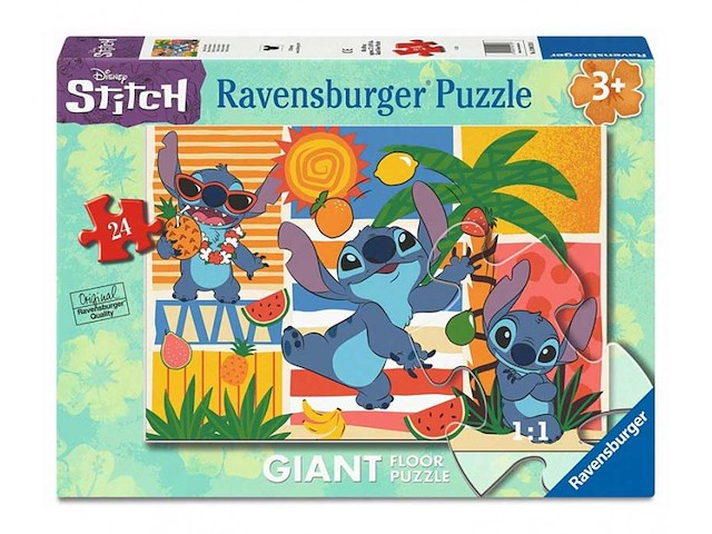 Velike podne puzzle Disney Stitch 24 dela Ravensburger Giant Puzzle 12004213