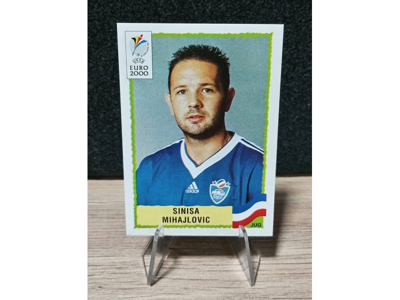 SINISA MIHAJLOVIC - EURO 2000 Panini crna pozadina