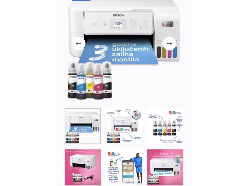 STAMPAČ EPSON U BOJI + GRATIS PAPIR + BESPLATNA DOSTAVA