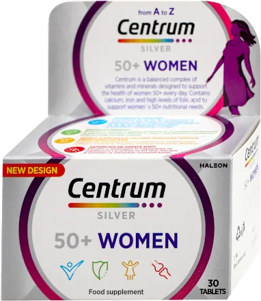 Centrum
SILVER 50+ WOMEN tablete, 30 kom
Dodatak ishrani