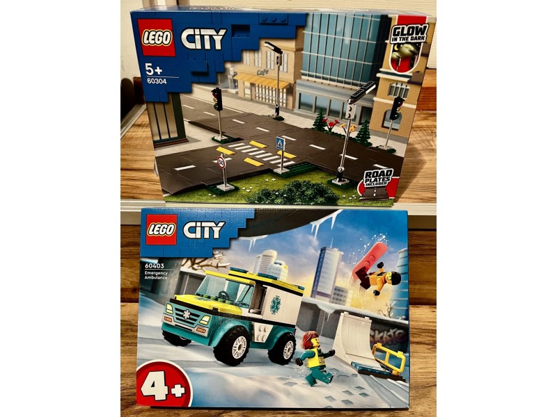 2 Razlicita CITY Lego pakovanja 60304 i 60403 novo