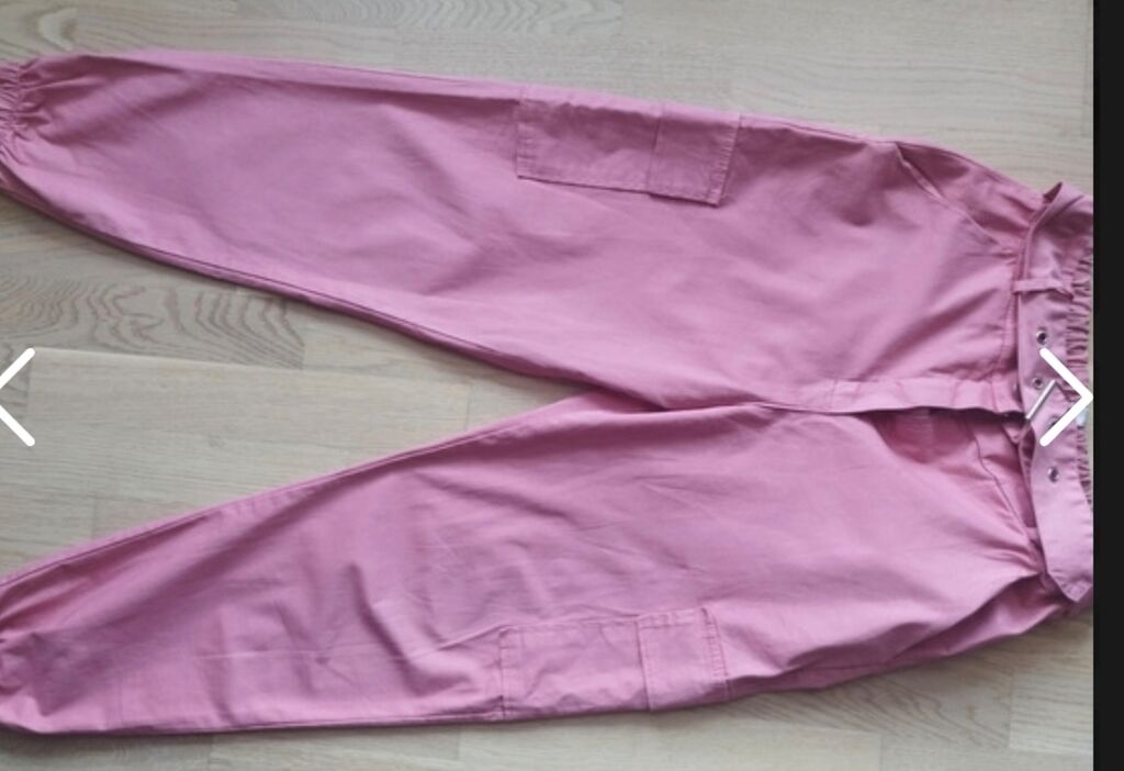 Roze ženske cargo pantalone L - Model: cargo/jogger kroj - Materijal