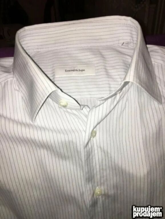 Original ZEGNA kosulja 44 ( XL ) 100% cotton ramena 52cm duzina