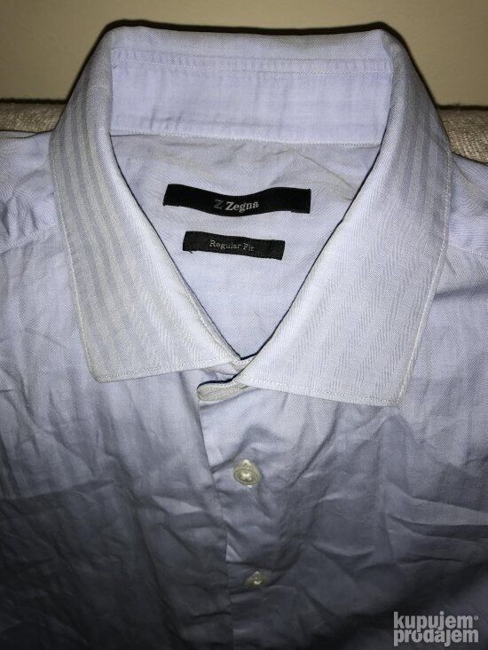 Original ZEGNA kosulja 44 ( XL ) 100% cotton ramena 52cm duzina