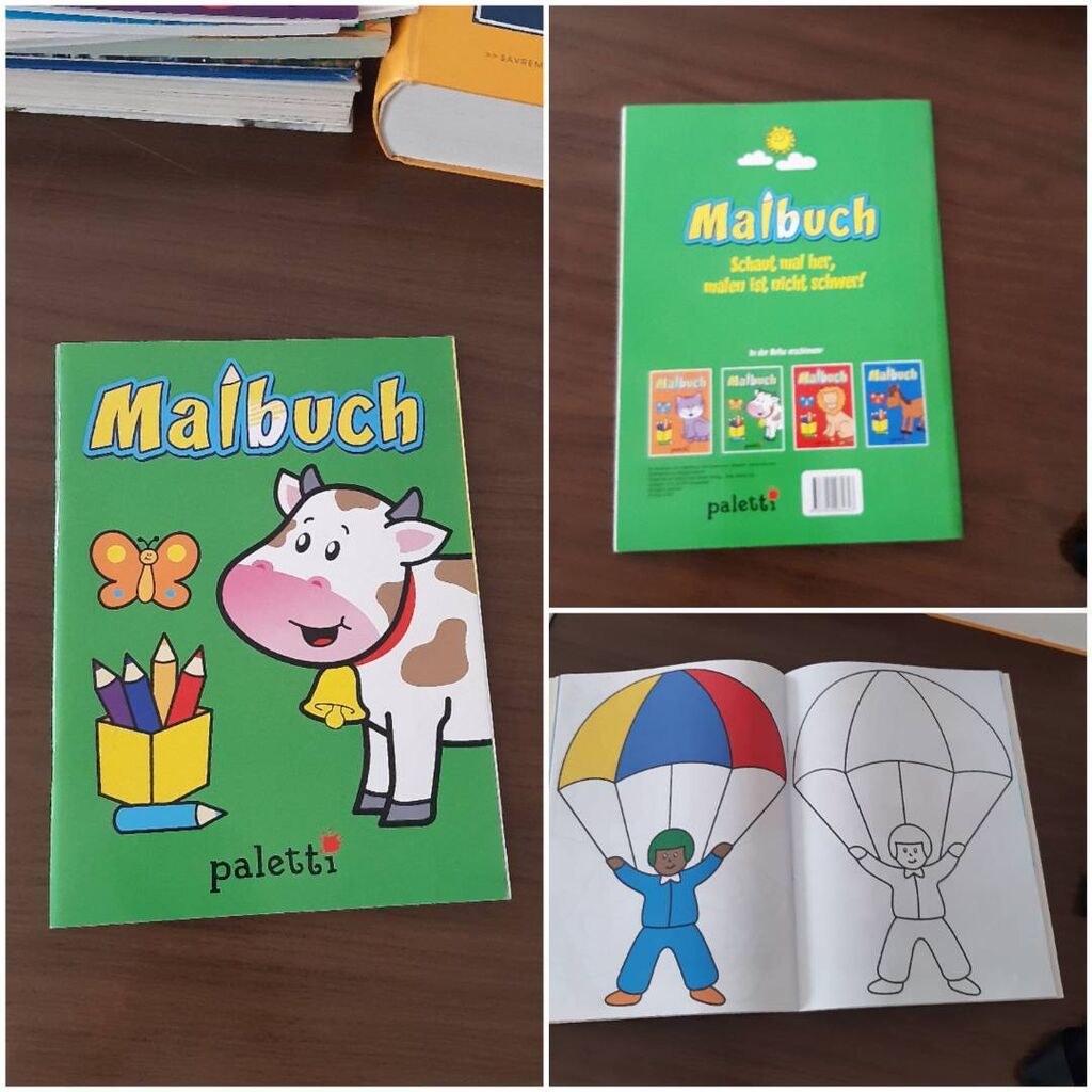Dečija bojanka „Malbuch” – Paletti - Jezik: nemački - Format: meki