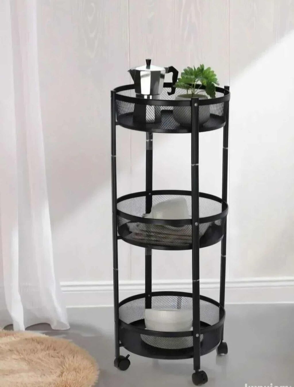 Okrugla polica za odlaganje – 3 nivoa - Tip: Circular Storage Rack