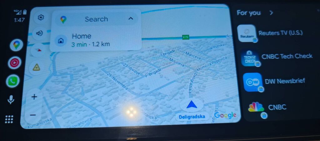 Android Auto/CarPlay multimedijalni ekran za automobil - Samostalni