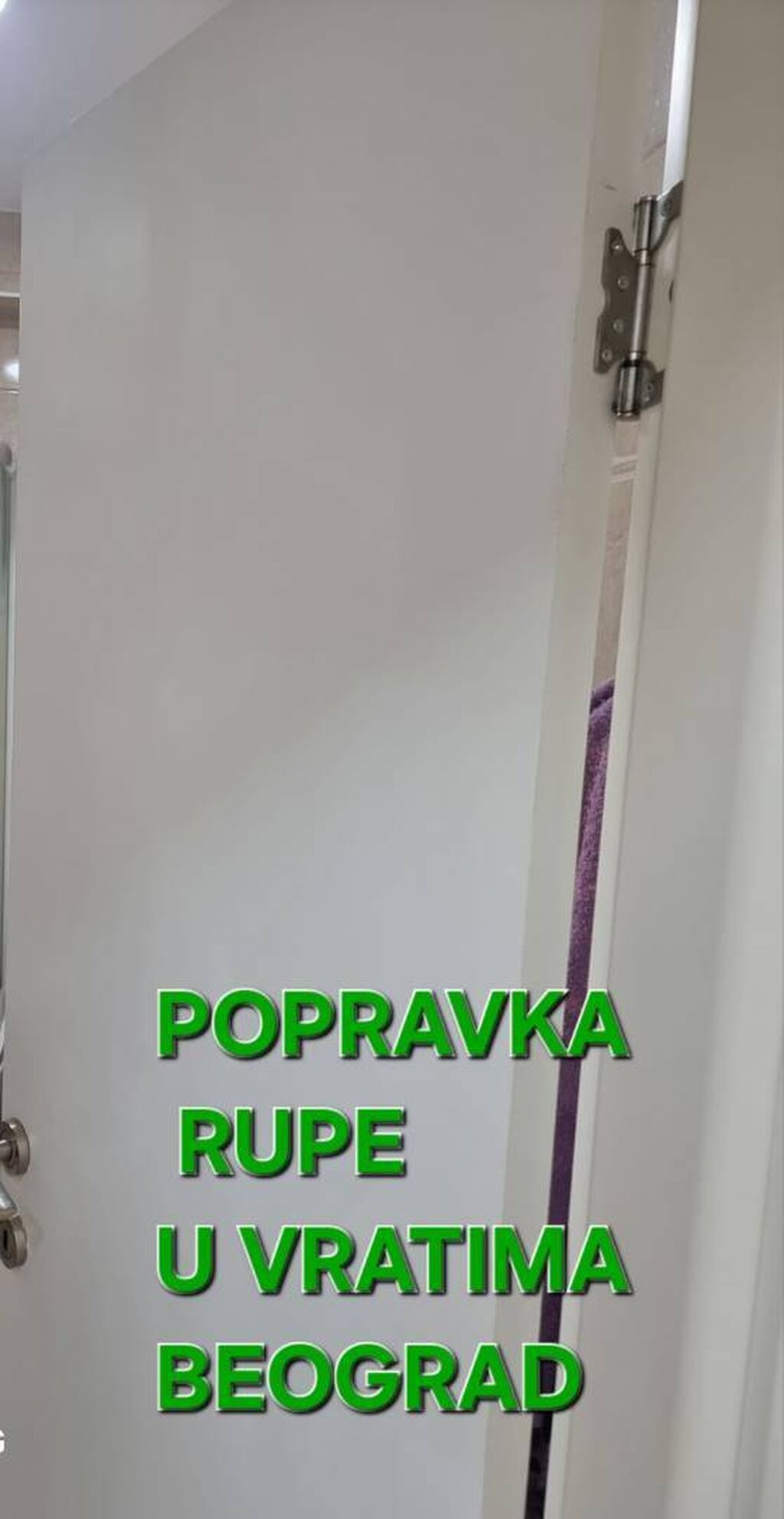 Popravka rupa u vratima – Beograd Profesionalna usluga sanacije