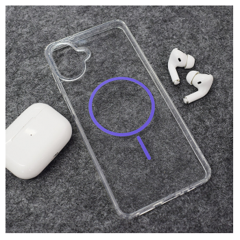 Maska Mag Case Clear Slim za Samsung A17 5G/ A175F ljubicasta