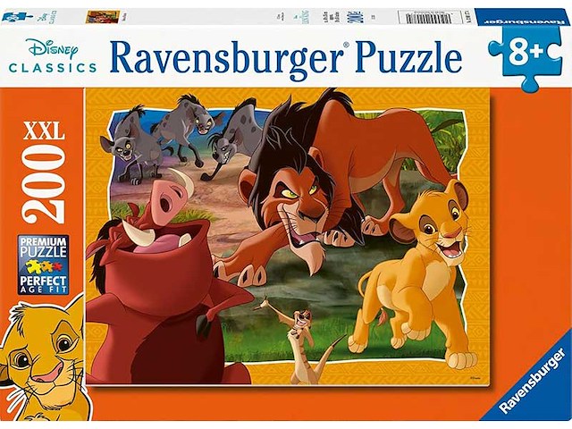 Puzzle slagalice za decu 200XXL delova Kralj lavova Hakuna Matata Ravensburger 12001177
