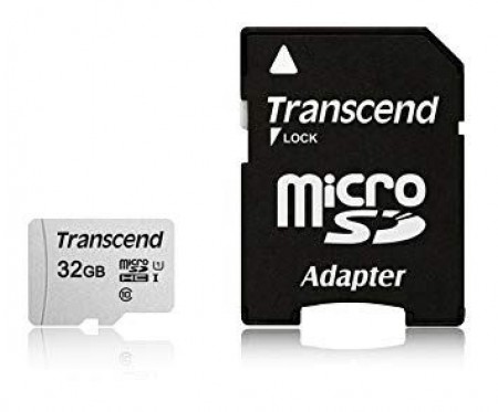 MICRO SD 32GB TRANSCEND + SD adapter TS32GUSD300S-A