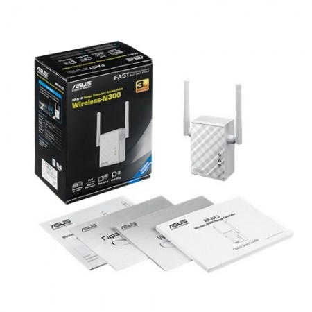 Asus RP-N12 Wireless N300 Range ExtenderAccess PointMedia Bridge ruter' ( 'RP-N12' )