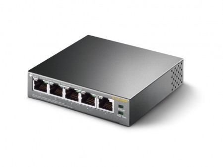 TP-LINK PoE Gigabit Switch 5x Gigabit port (4x PoE port), 56W PoE napajanje, metalno kuciste' ( 'TL-SG1005P' )