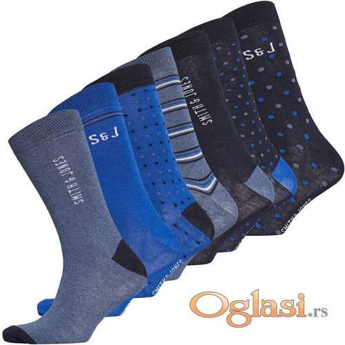 Smith And Jones Mens Riani Seven Pack Socks