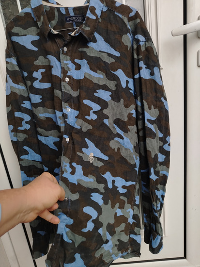 HYDROGEN camouflage 100%lan muška košulja XL