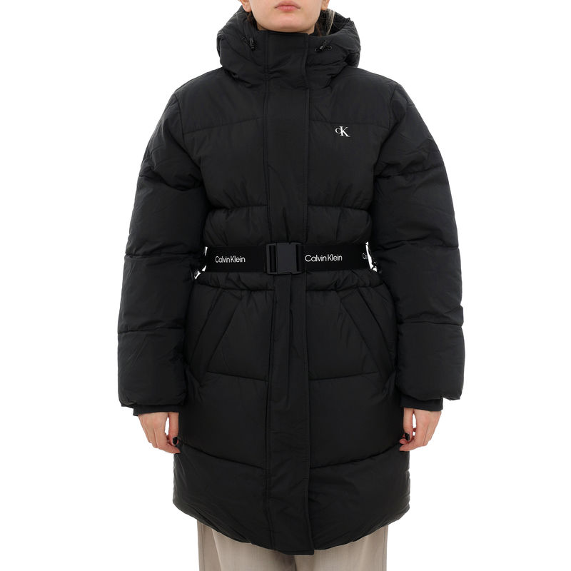 Ženska zimska jakna Calvin Klein Belted midweight long puffer