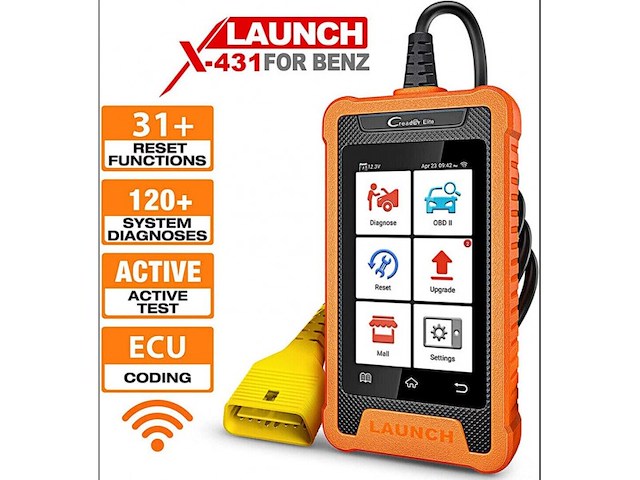 NOVO -LAUNCH X431 Elite Full OBD2 za Mercedes 31+ Reset