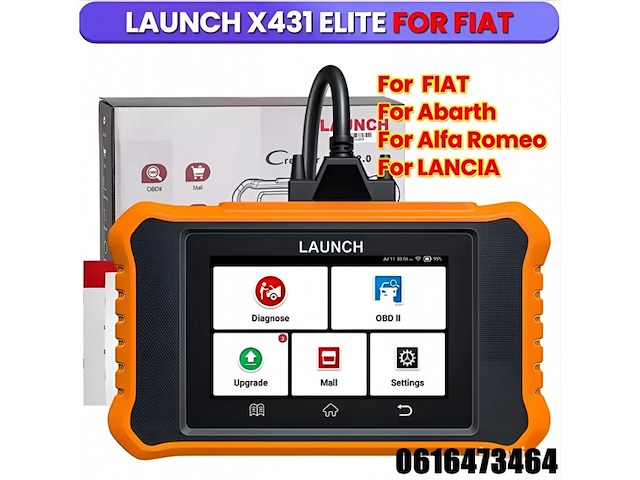Novo - LAUNCH X431 Creader Elite 2.0 za FIAT grupu– pro