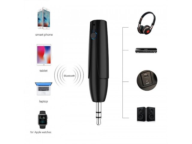 Novo - Aux Bluetooth Handsfre Receiver 3.5mm