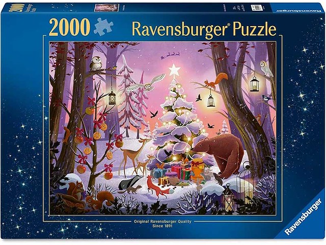 Puzzle slagalica 2000 delova Božić u šumi Ravensburger 12001417