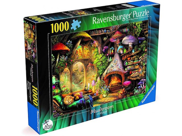 Puzzle 1000 delova Pečurka koliba Ejmi Stjuart Ravensburger 12001525