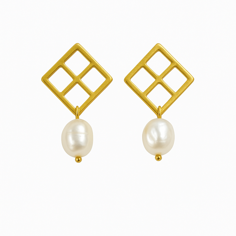 Earrings Pearl Balance