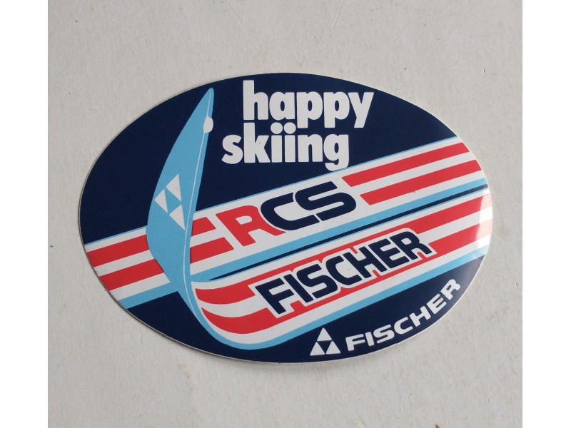 nalepnica FISCHER RCS Happy Skiing