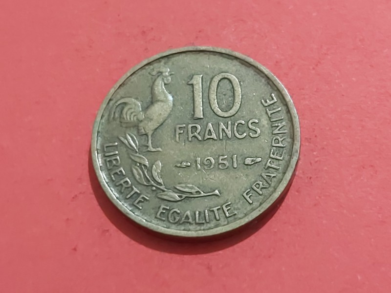 Francuska - 10 francs 1951 god