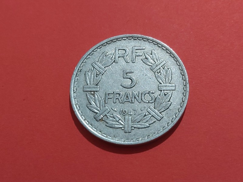 Francuska - 5 francs 1947 god