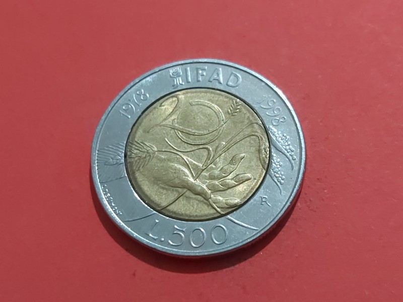 Italija - 500 lira 1998 god FAO