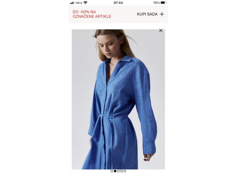 *** NOVA H&M košulja -haljina sa etiket*AKCIJA, vel.M/L