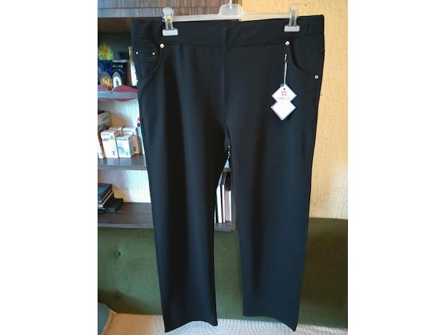 Nove zenske pantalone za punije Tommy Life Crne 48 50