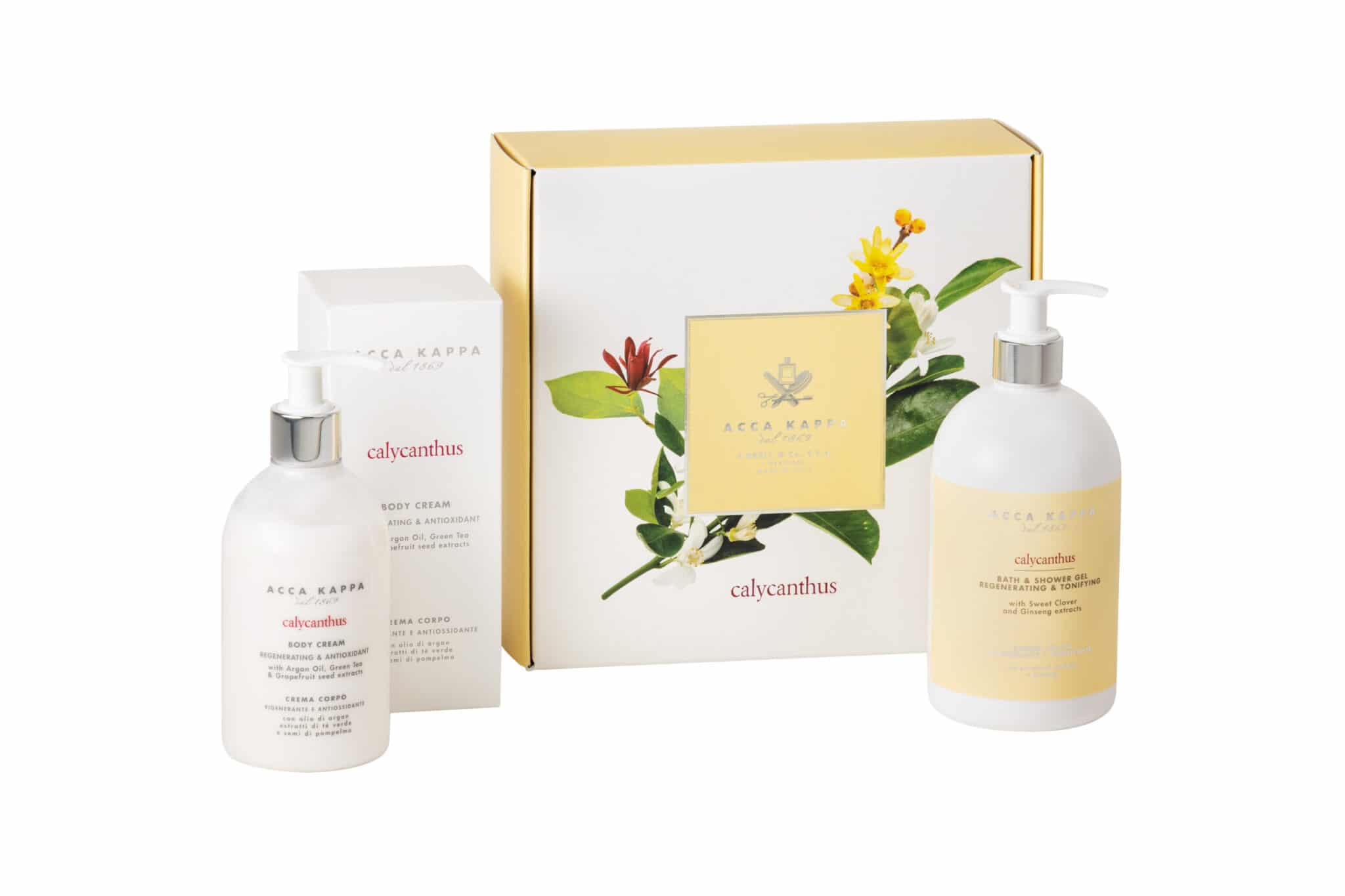 Acca Kappa Gift Set – Calycanthus – Shower Gel 500ml, Body Cream 300ml – Set gel za tuširanje i losion za telo