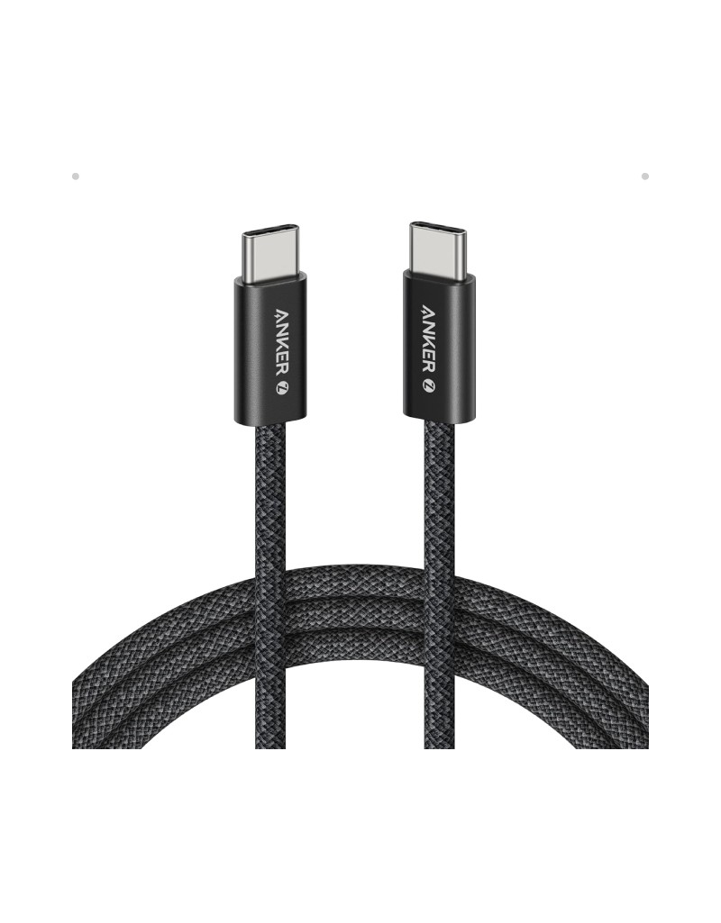 ANKER Zolo USB tip-C kabl M/M 1.8m, za Apple, super brzo punjenje 240W/480Mbps, pleteni, crni